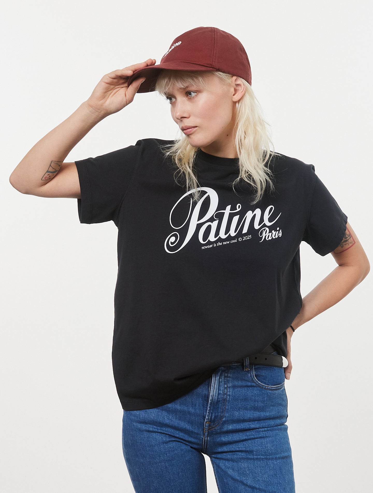 The Iconic Willie® t-shirt in bio-recycled jersey, black coffee - Pati ...